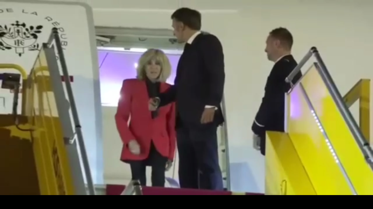 Macron's wife slapped him in the face in front of everyone: "What if Brigitte was a Russian spy ...